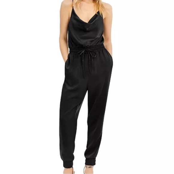 Bar III | Pants & Jumpsuits | Bar Iii Cowl Neck Utility Jumpsuit | Poshmark